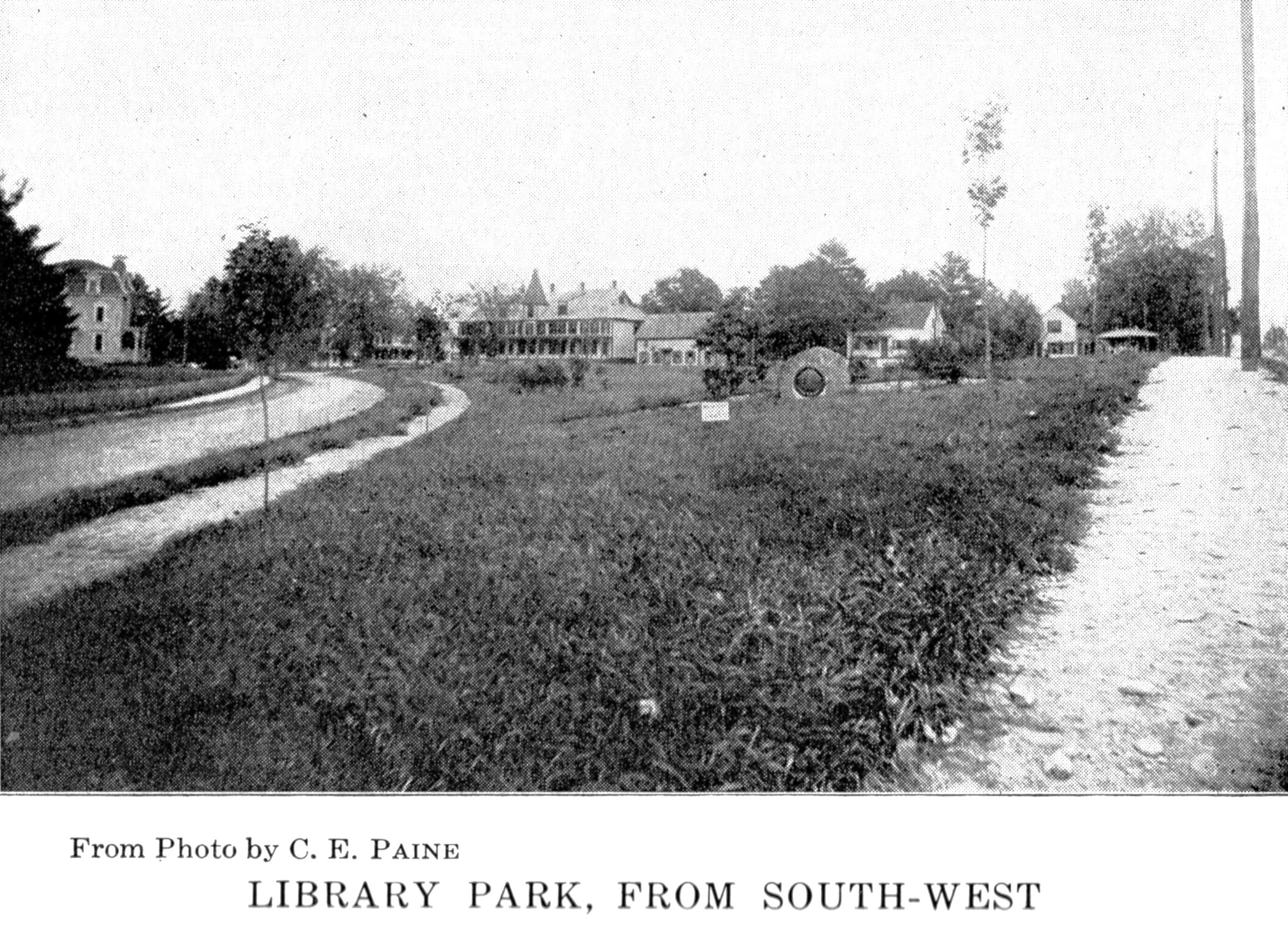Library Park c 1912 – Hudson NH Historical Society